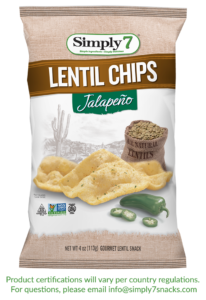 Jalapeno Lentil Chips - Simply 7 SnacksSimply 7 Snacks