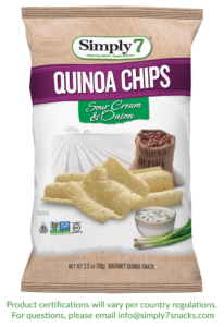 Sour Cream & Onion Quinoa Chips - Simply 7 SnacksSimply 7 Snacks